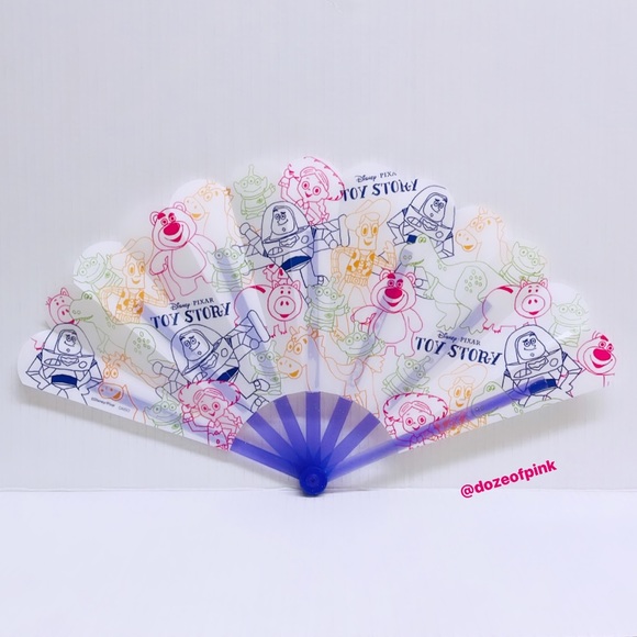 Disney | Accessories | Disney Pixar Toy Story Water Folding Fan | Poshmark